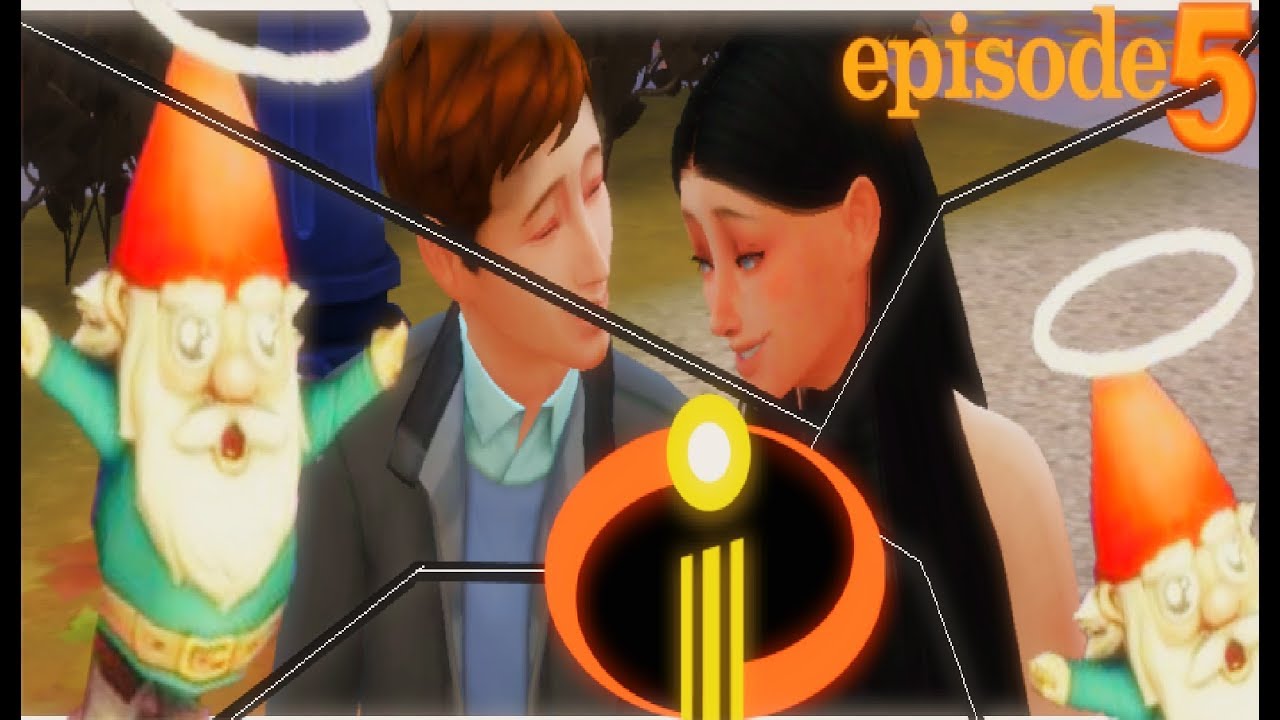 The gnome invasion😲{Sims 4 pixar's Incredibles' FUTURE the series ...