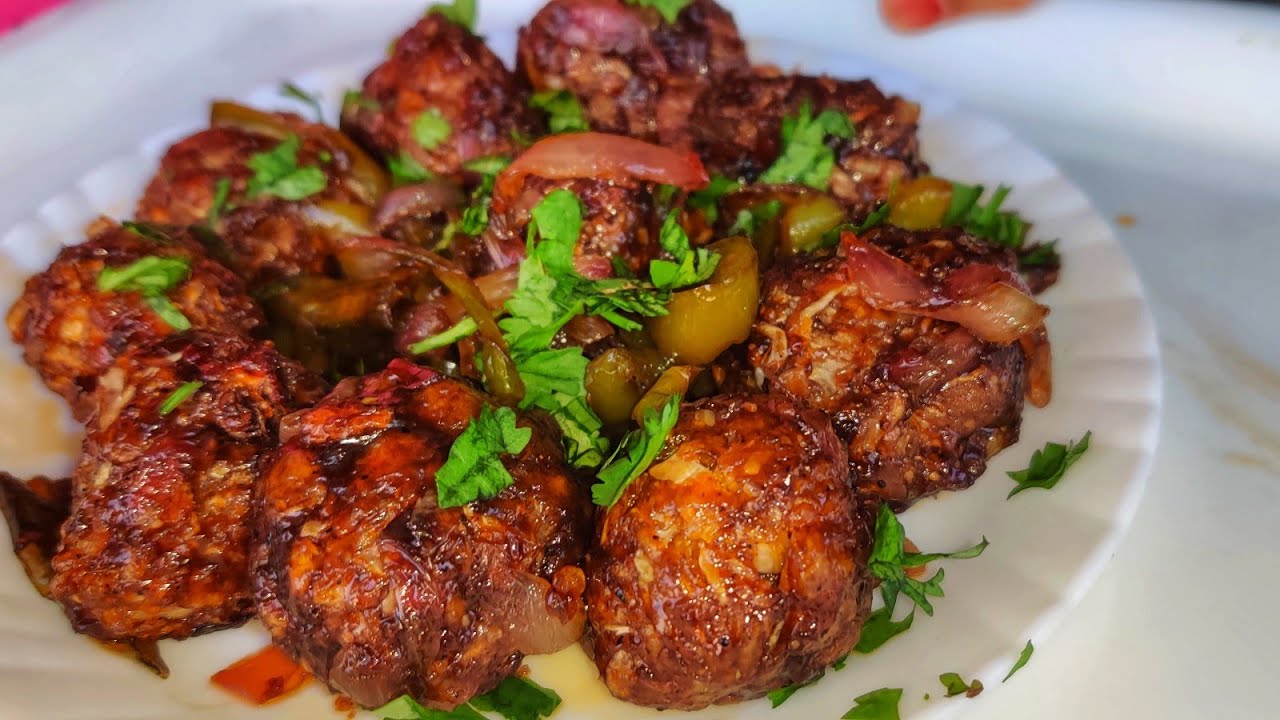 Easy dry manchurian recipe/restaurant style manchurian/manchurian with ...