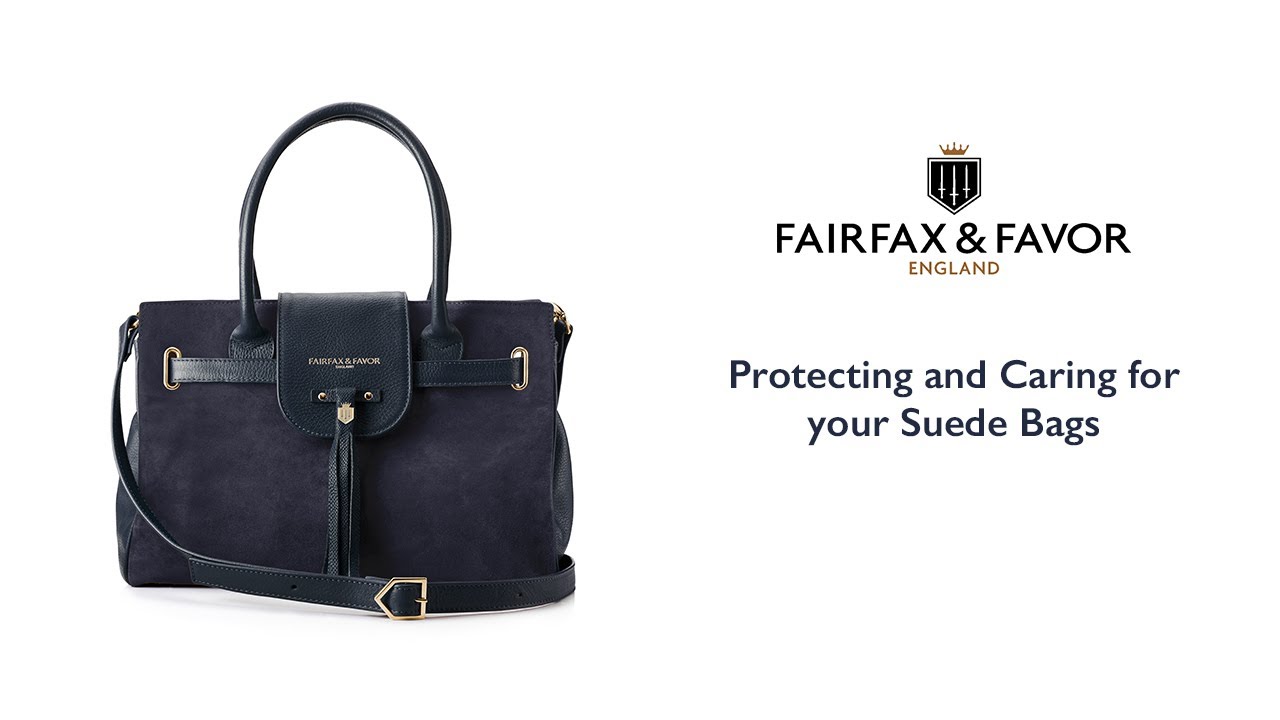 How to Care for and Protect you Suede Bags - YouTube