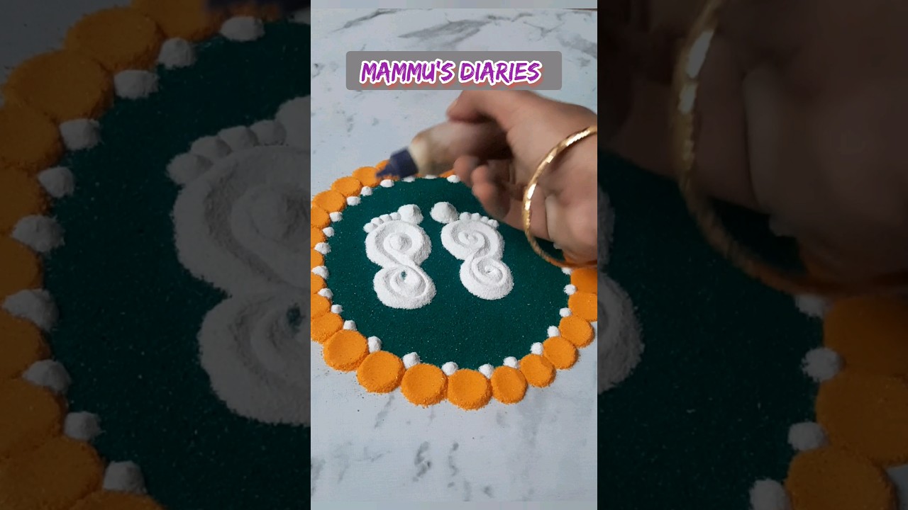 Laxmi paul rangoli designs #shorts #rangoli #rangolidesigns - YouTube