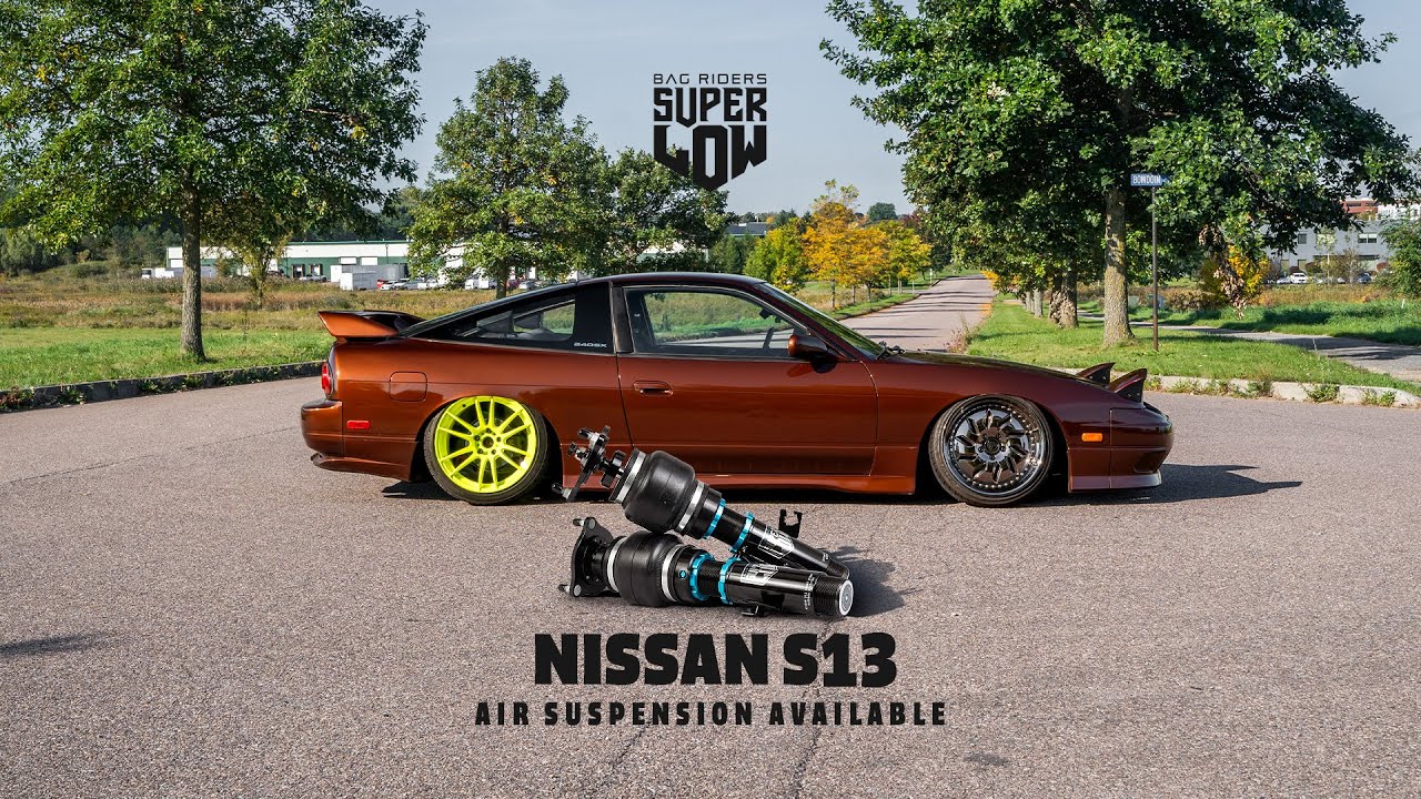 Bagged Nissan S13 240sx | Super Low Air Suspension - YouTube