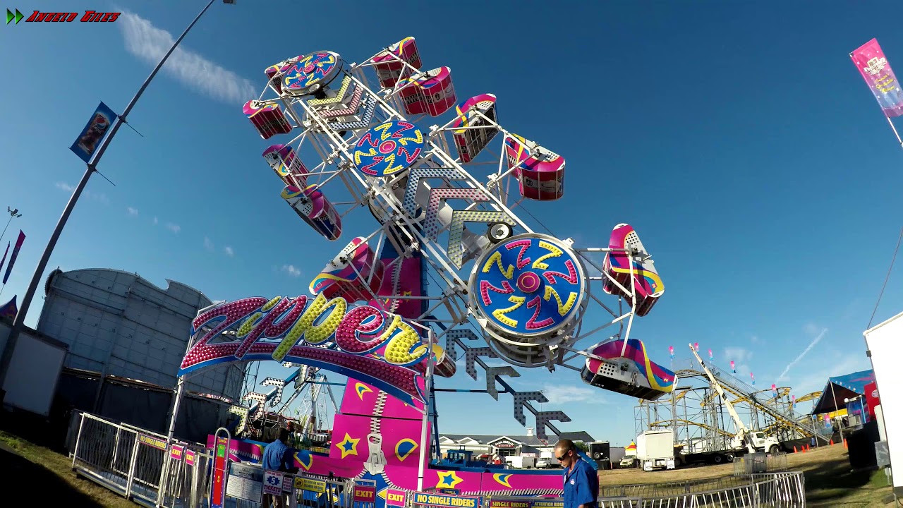 Zipper In 4K | Off Ride | Virginia State Fair 2017 | - YouTube