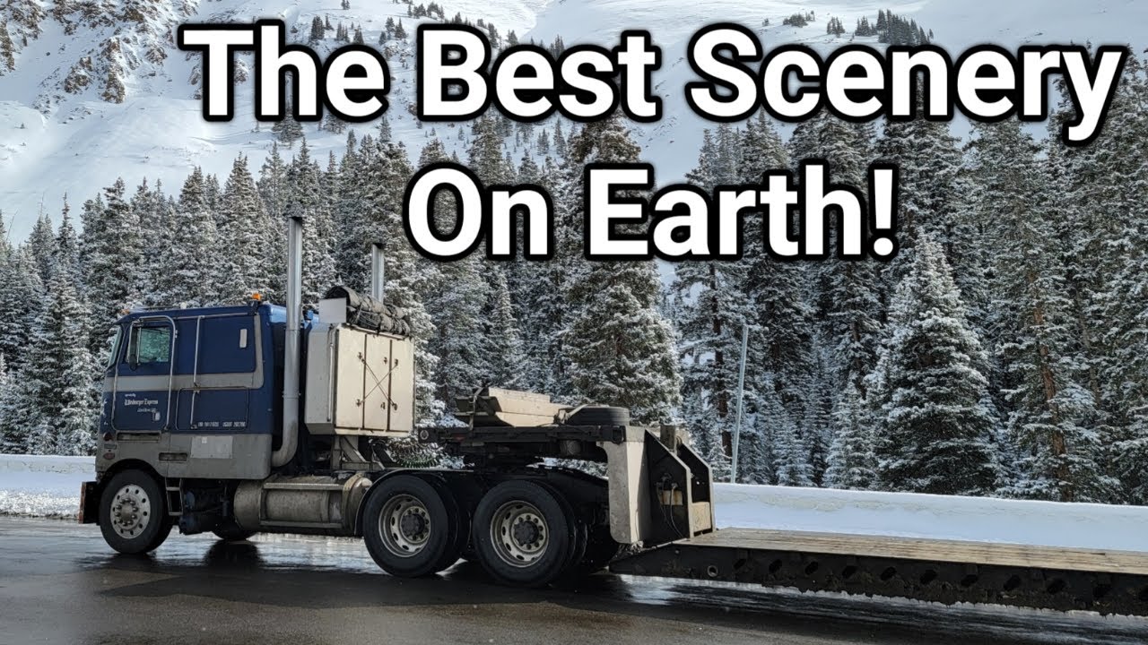 The Most Beautiful Views, From The Windshield Of A Cabover Peterbilt ...