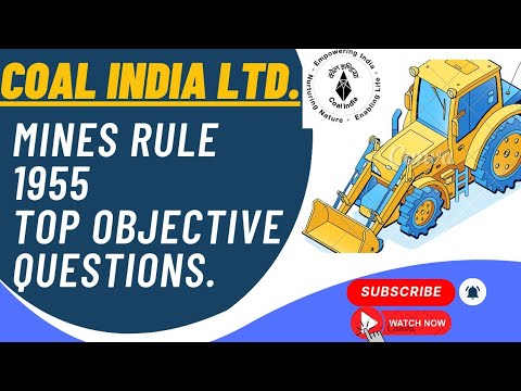 MINES RULE 1955 MCQ, Objective questions coal Mining || MINING SIRDAR ...