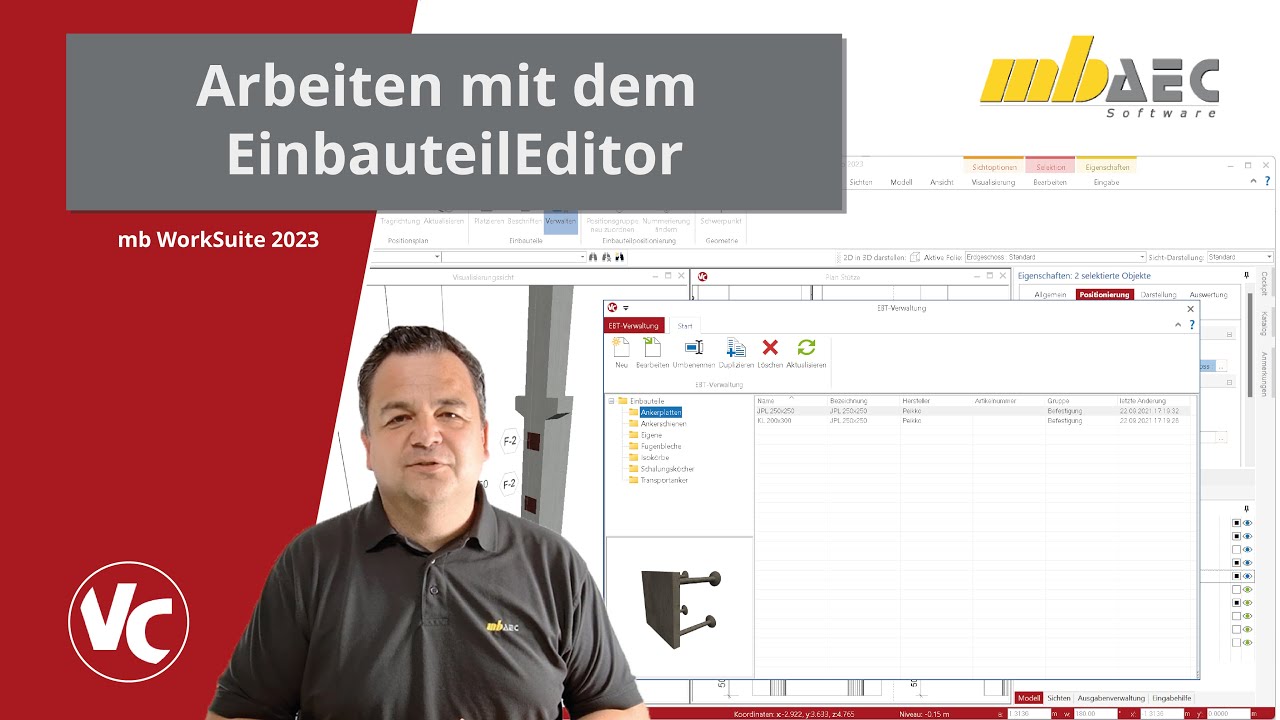 mbinar #23-17 - ViCADo: Arbeiten mit dem EinbauteilEditor (Level C ...