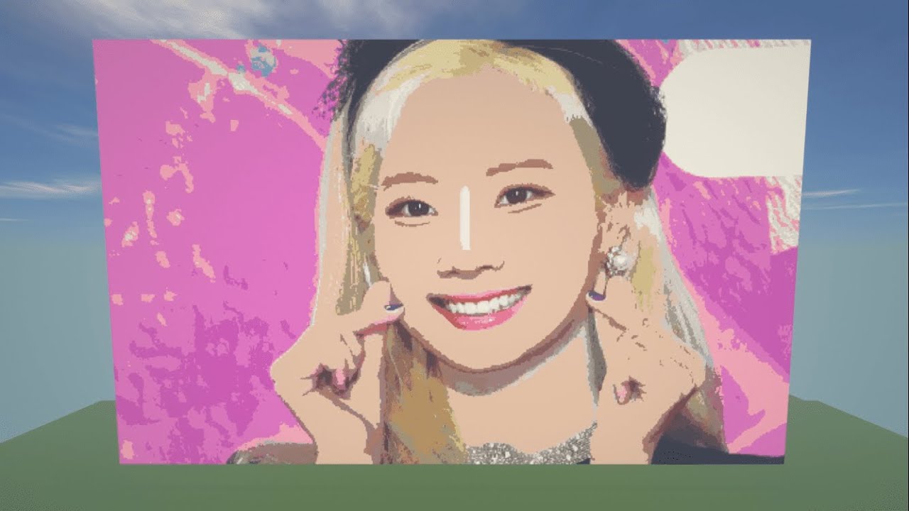 TWICE Dahyun | Minecraft Pixel Art 🤩 #shorts - YouTube