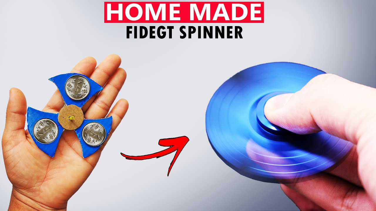 how to make fidgets toys with cardboard | how to make fidget spinner at ...