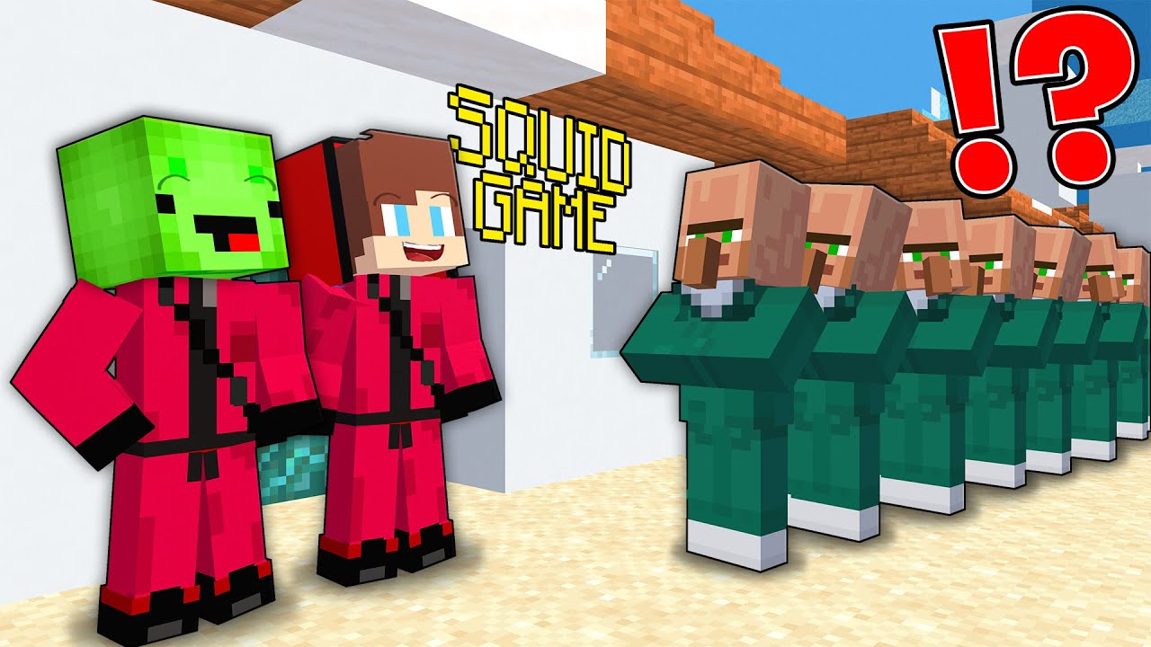 JJ and Mikey Opened SQUID GAME in Minecraft! (Maizen) - YouTube