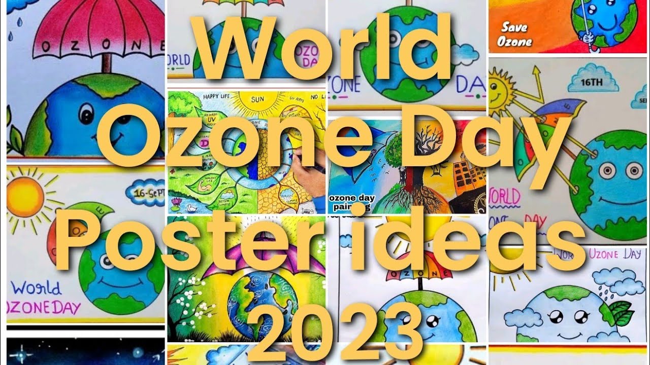 World Ozone Day Drawing | Ozone Day Poster Drawing | World Ozone Day ...