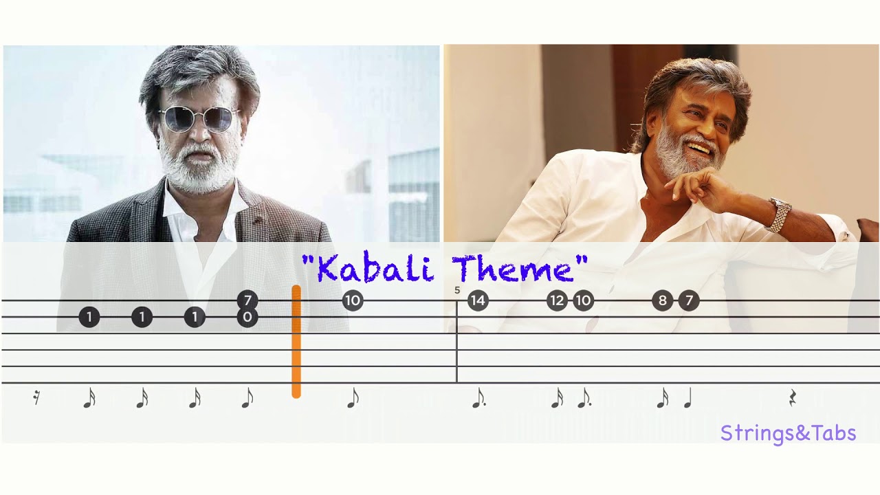 Kabali Theme music Guitar notes - YouTube