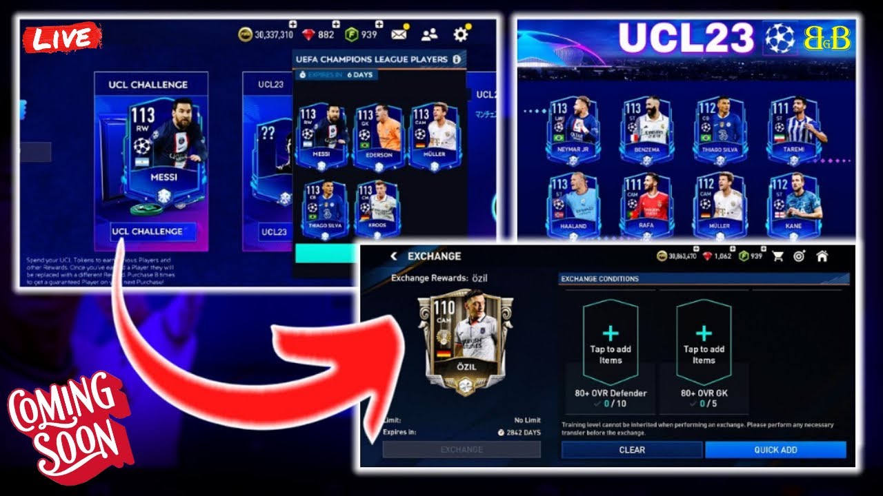 NEW EVENT UCL SOON ?? GAME PLAY !! FIFA MOBILE LIVE STREAM !! BBG FIFA ...