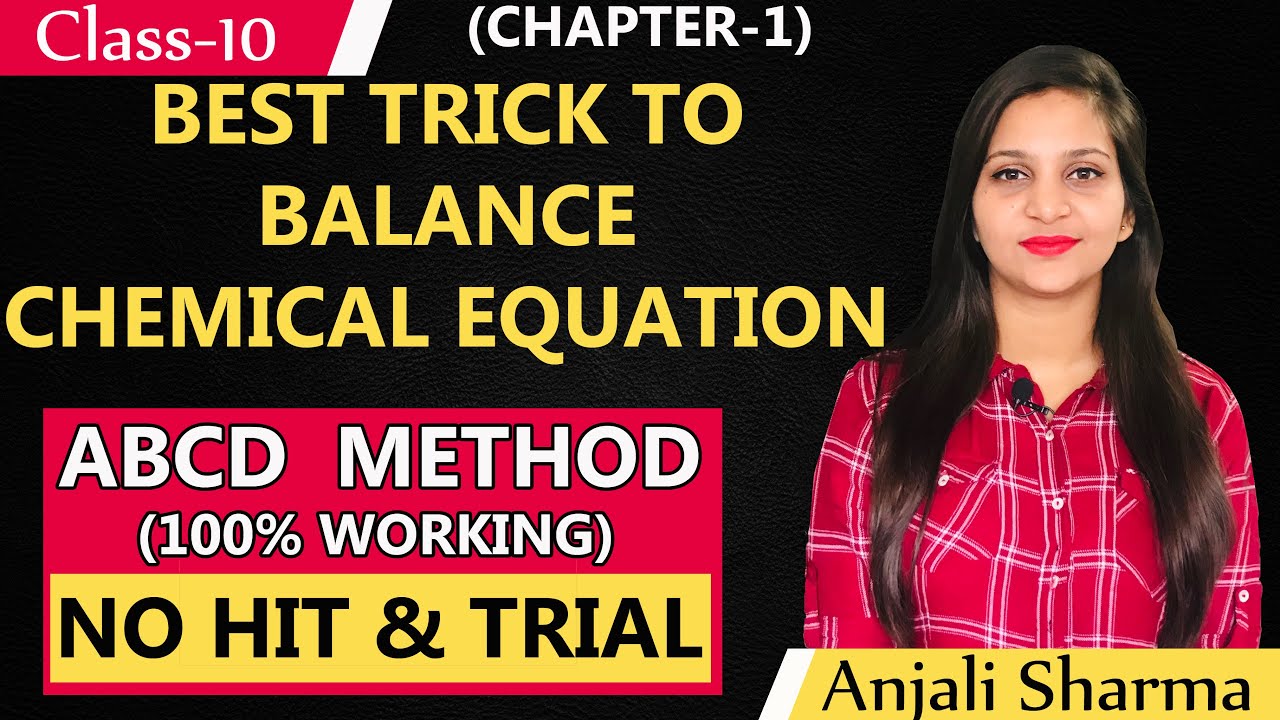 How to balance chemical equation|abcd method||Easiest trick to balance ...