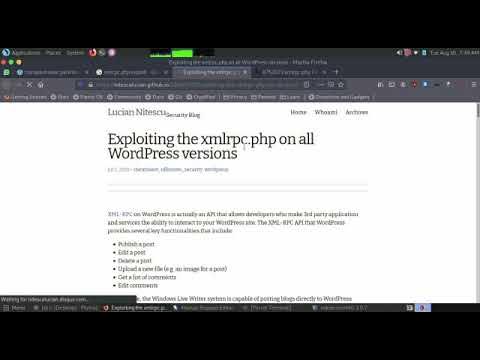 Exploiting the xmlrpc.php - YouTube