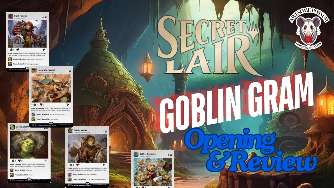 Unboxing the Magic: The Gathering Secret Lair - Goblin Gram - YouTube