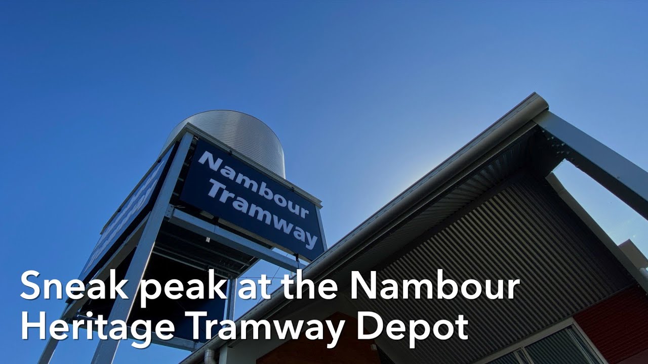 Nambour Tram Depot Sneak Peak - YouTube
