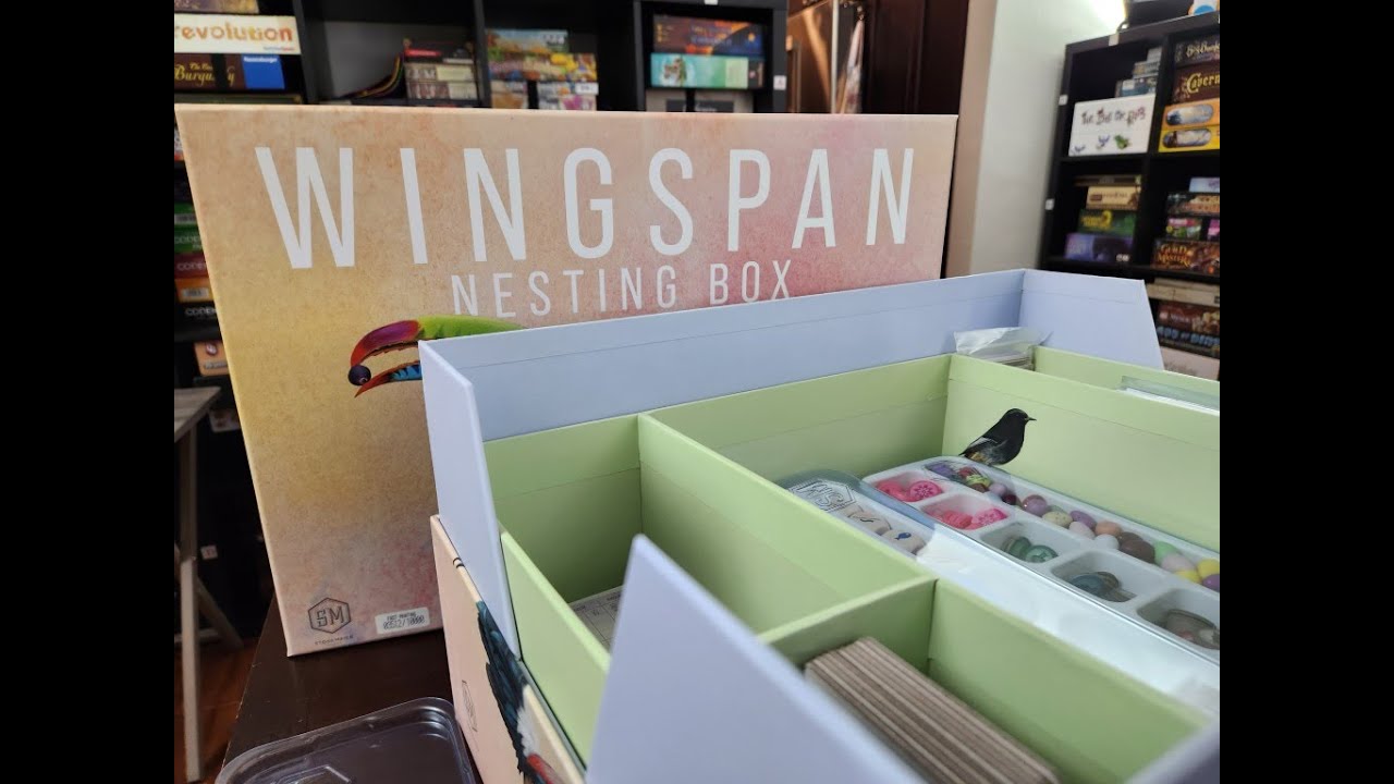Unboxing Unnesting The Wingspan Nesting Box From Stonemaier Games Youtube