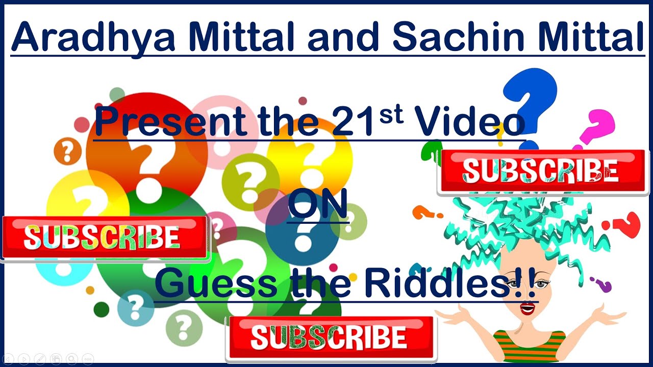 Guess the Riddles, Kids [Part-1] - YouTube