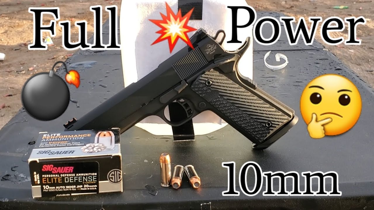 10mm sig v-crown 180 grain - YouTube