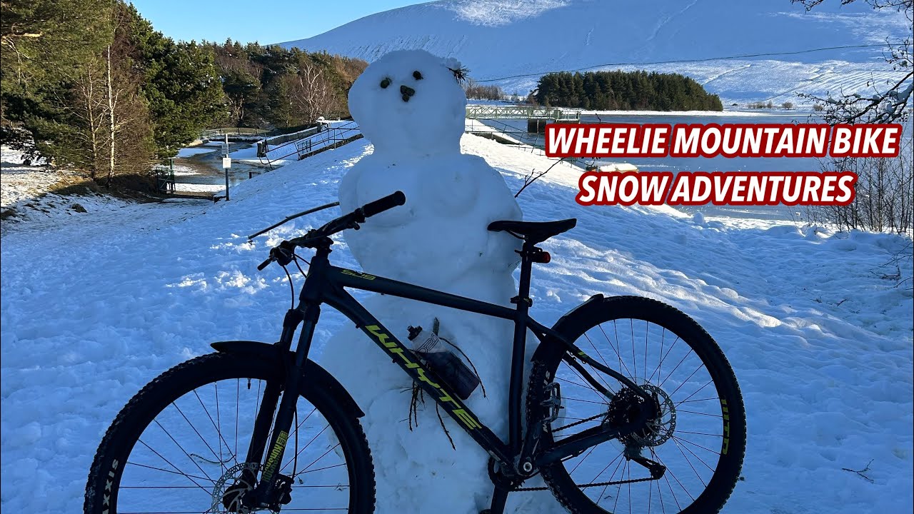 Mastering Mountain Bike Wheelies In The Snow And Ice | Go Pro Hero 13 ...