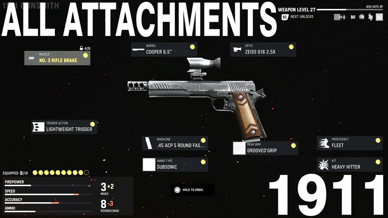 All 1911 attachments on the Vanguard BETA | Call of Duty Vanguard Beta ...