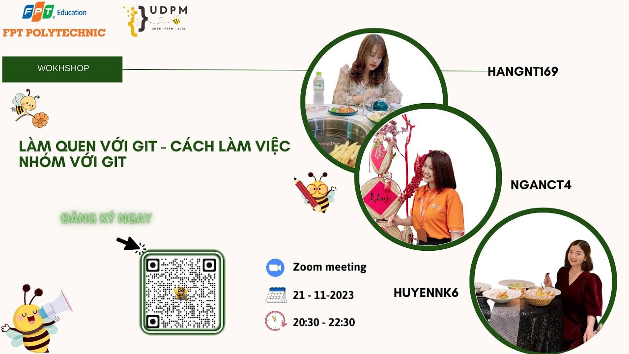 WORKSHOP - "LÀM QUEN VỚI GIT - CÁCH LÀM VIỆC NHÓM VỚI GIT" - 21/11/23 | FPOLY | BY NTĐ - YouTube