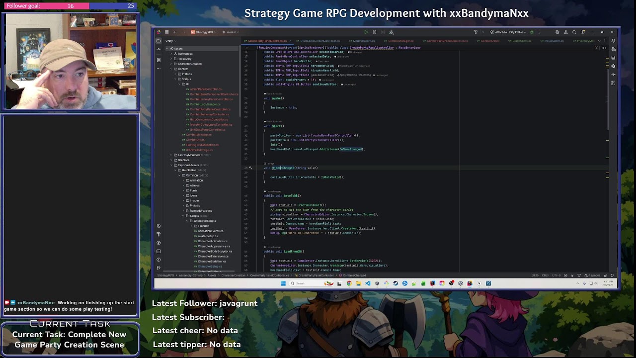 Strategy RPG Game Development - Episode 24 - Start Game Party Creation ...