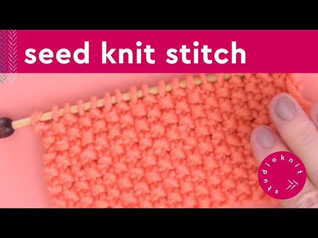 Knit the Easiest Seed Stitch Knitting Pattern 2 Row Repeat YouTube