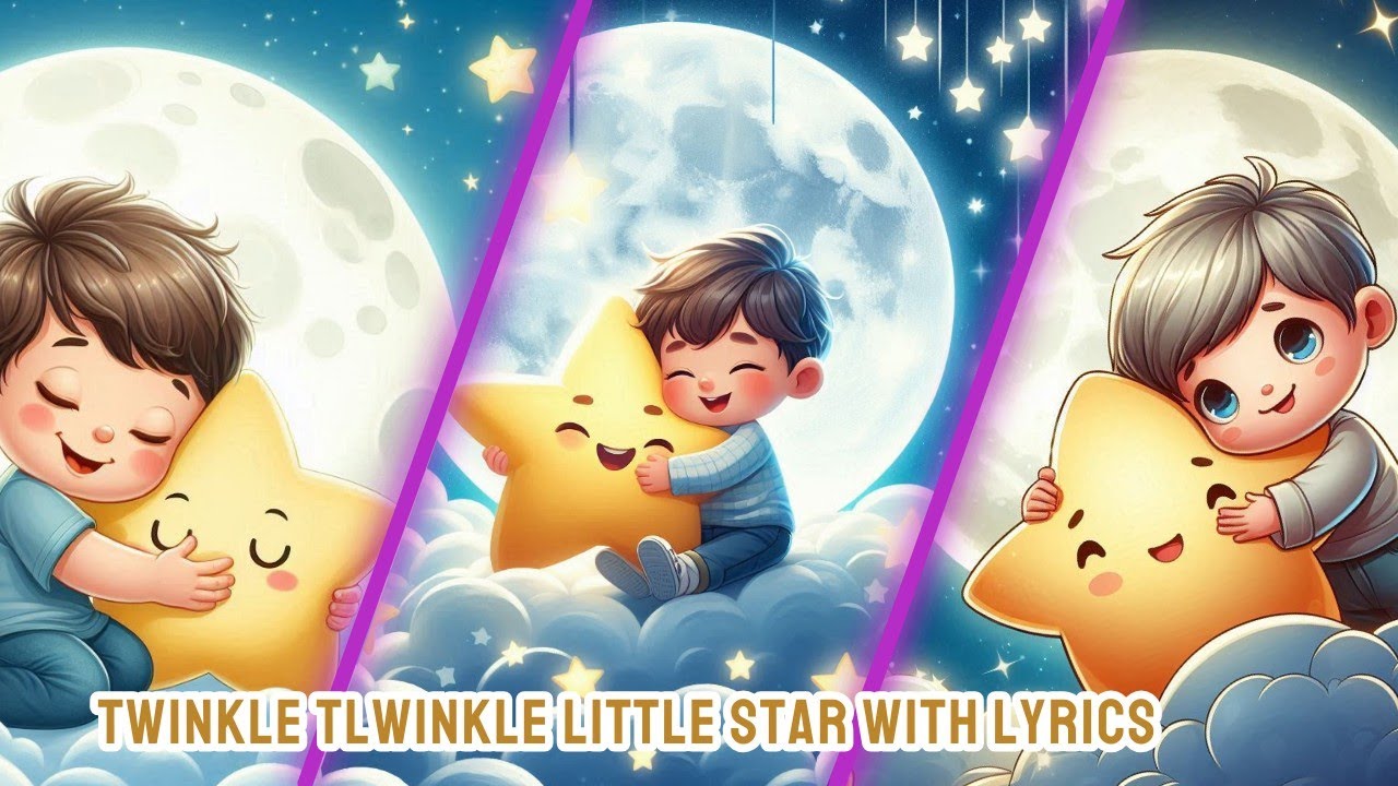 Twinkle Twinkle Little Star With Lyrics & Kids Music Video 🌟 Most ...