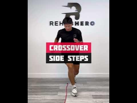 Crossover Side Steps - plyometric and return to sport exercise - YouTube