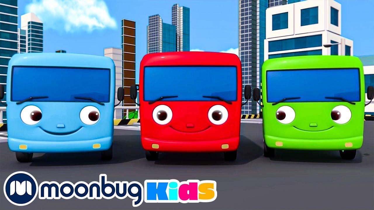 10 Little Buses | Little Baby Bum | Moonbug Kids Learn English ...