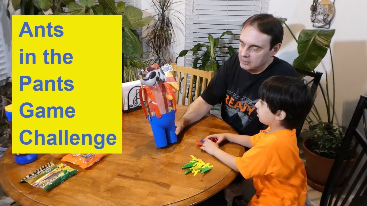 Ants in the Pants game challenge. Fun family activity - YouTube
