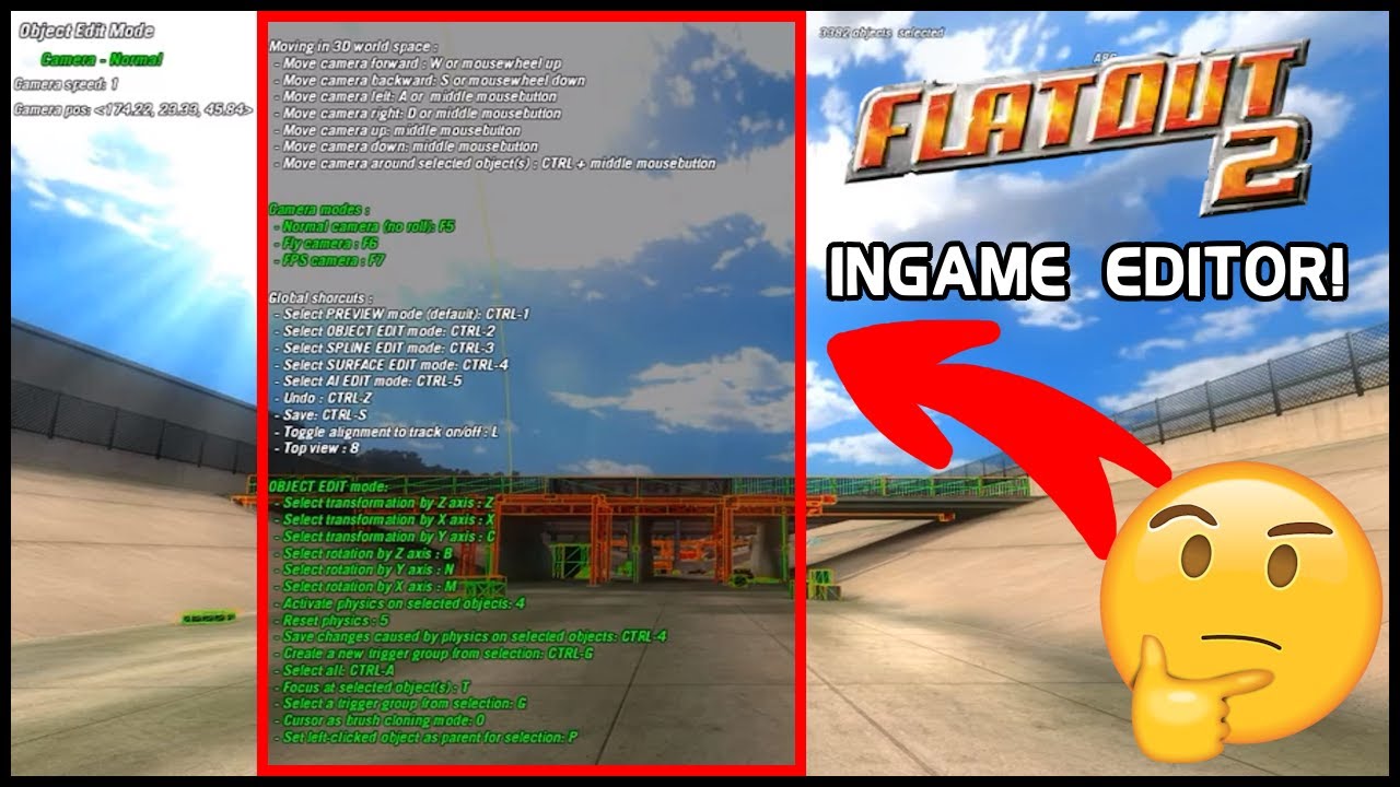 How to access an Ingame editor of FlatOut 2 - YouTube