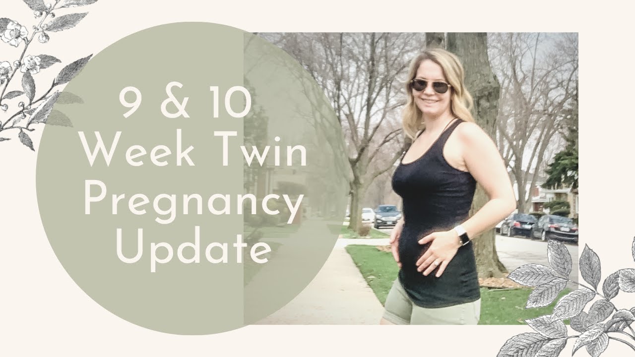 Twin Pregnancy Update | Weeks 9 & 10 and Bump Shot - YouTube