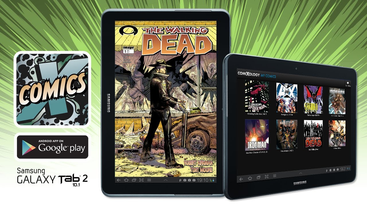Comics by comiXology on Samsung Galaxy Tab 2 10.1 - YouTube
