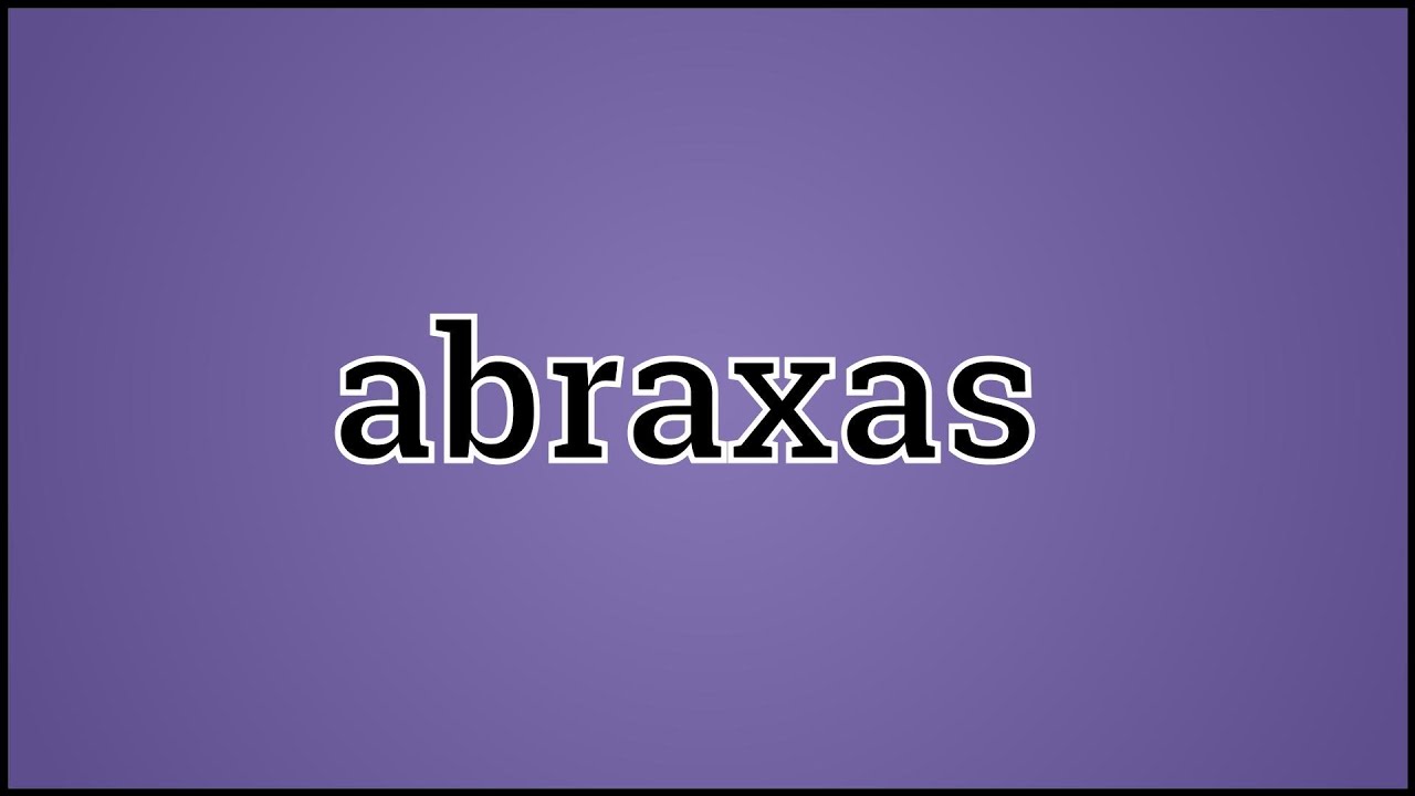 What Abraxas Means - YouTube