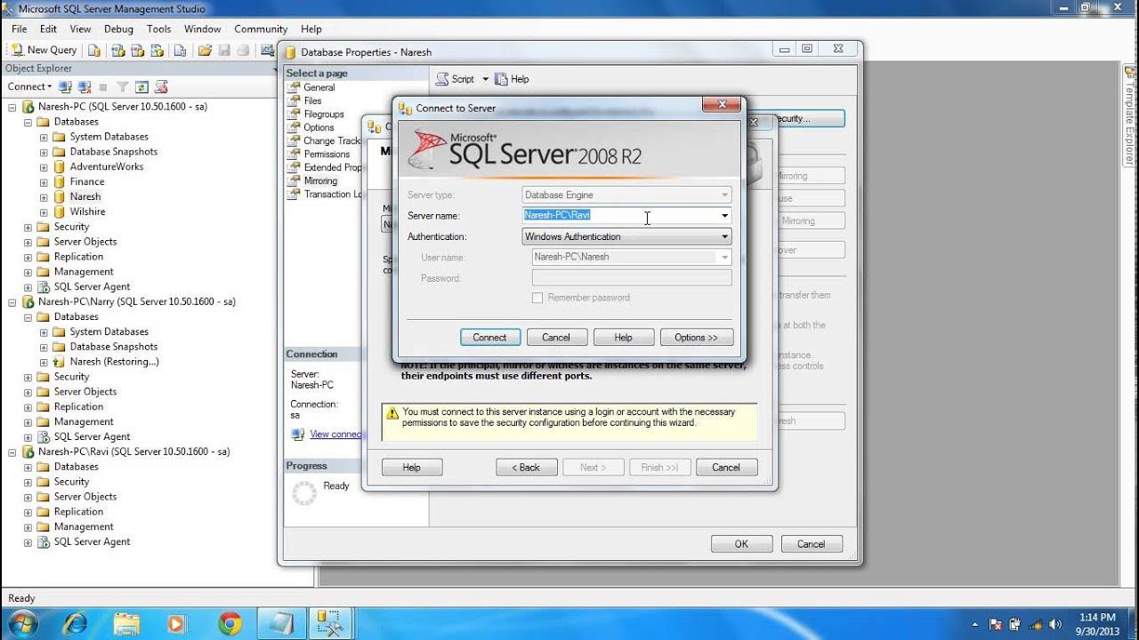SQL Server Database Mirroring with Simple Steps (Video) - YouTube