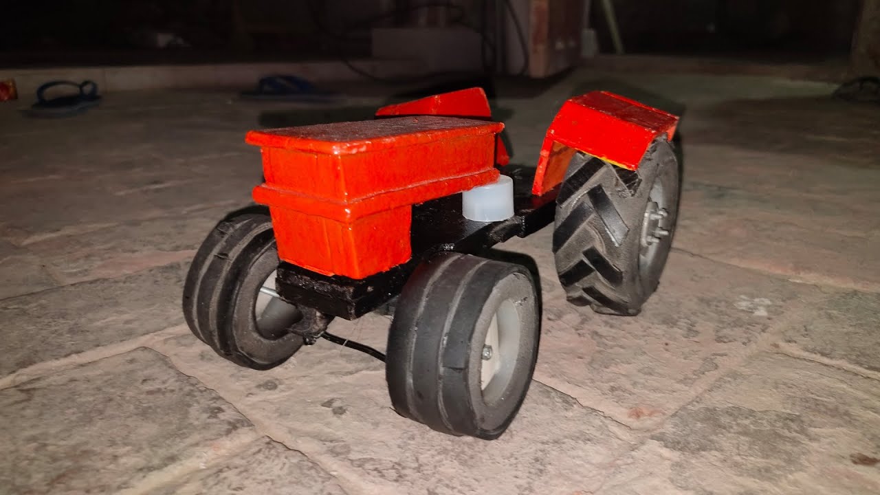 How to make tractor steering at home | homemade RC tractor - YouTube