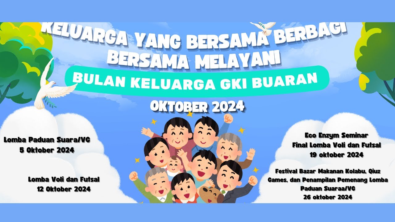 LOMBA PADUAN SUARA & VG GKI BUARAN (Bulan Keluarga Oktober 2024) - YouTube