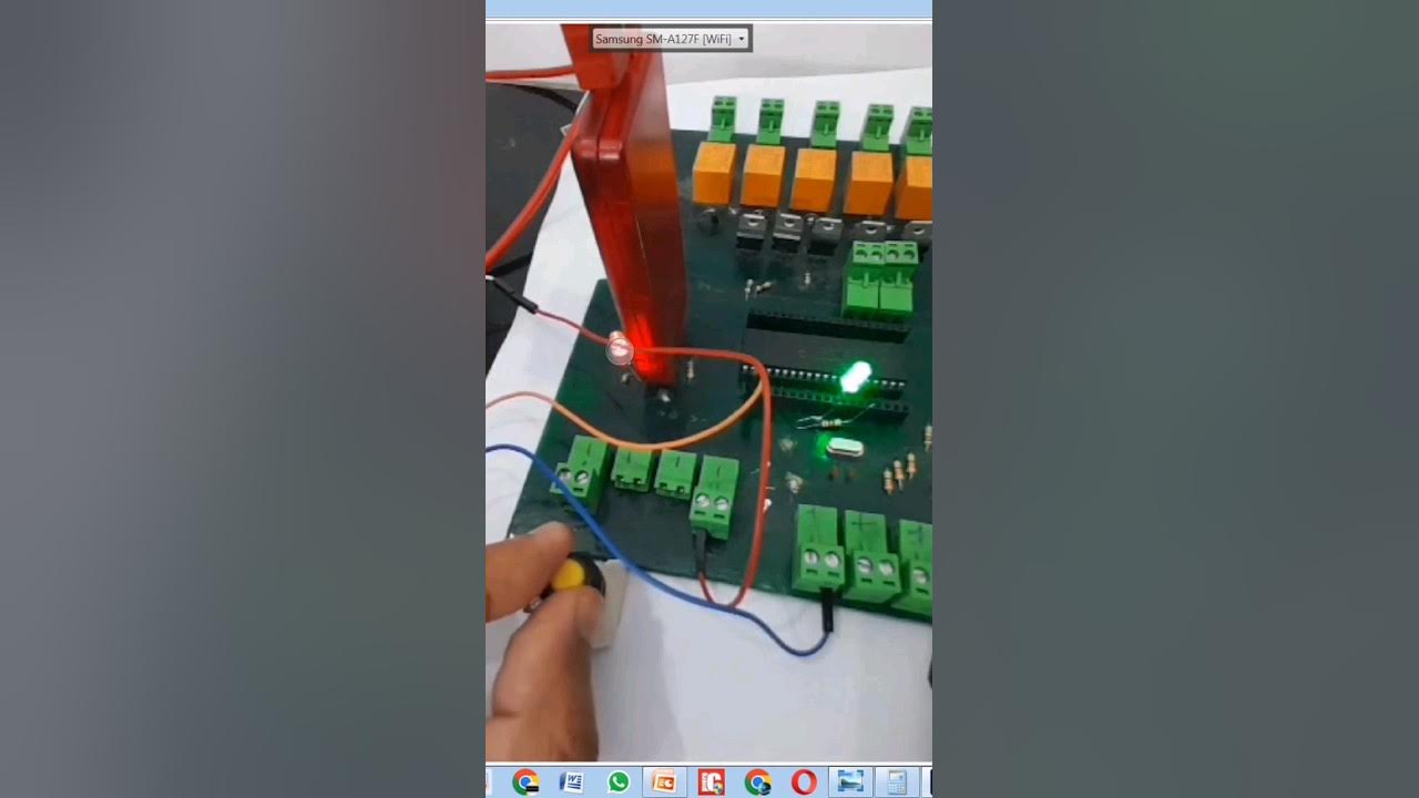 LED brightness control using potentiometer with PIC16F877A microcontroller. #electronics #iot ...
