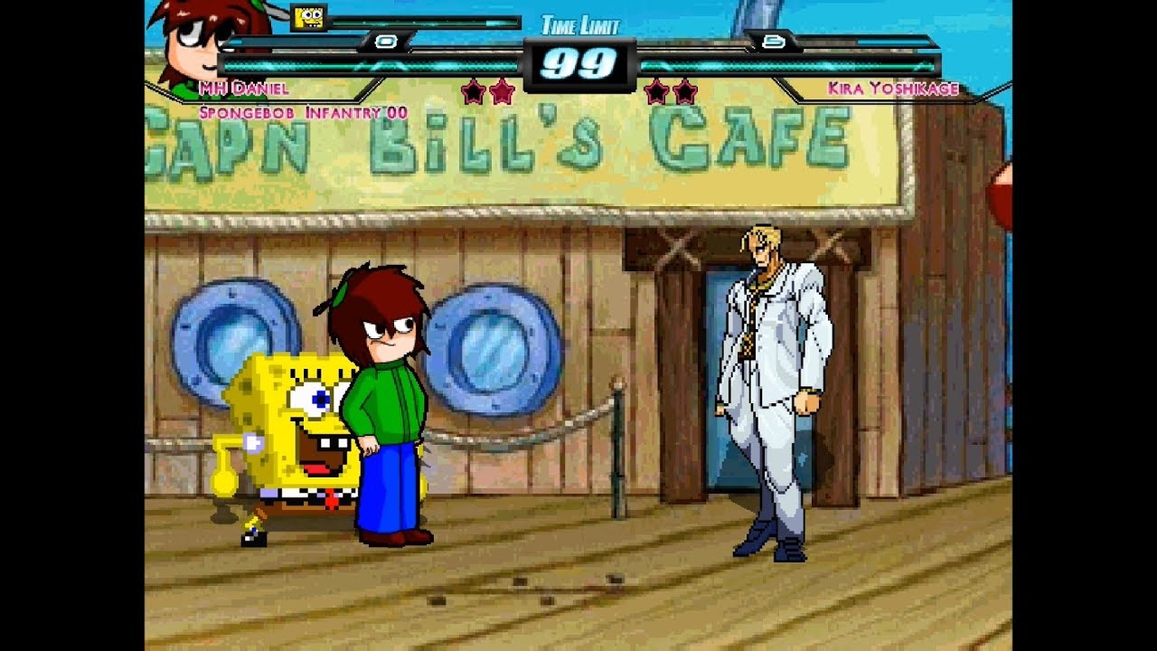 M.U.G.E.N Daniel and SpongeBob VS Kira Yoshikage - YouTube