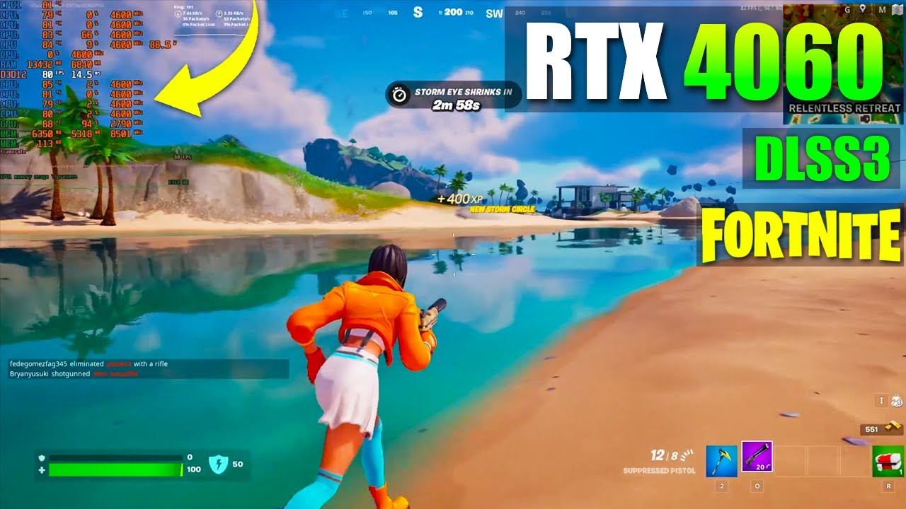 FORTNITE DLSS3 + RAY TRACING ULTRA | NVIDIA RTX 4060 - YouTube