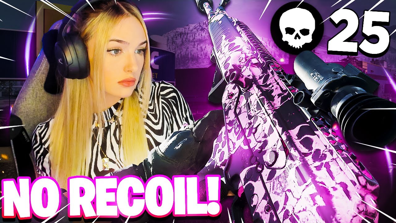 BEST GIRL WARZONE PLAYER gets 25 KILL WIN - YouTube