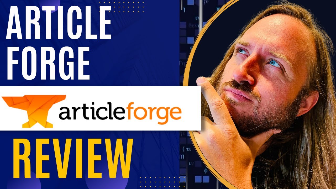 Article Forge Review & Demo | 🤖 Best AI Content Writer - Great For SEO Affiliate Marketing - YouTube