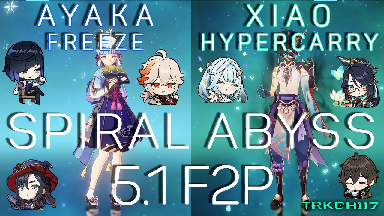 Ayaka Yelan Freeze + Xiao Xianyun HyperCarry | Spiral Abyss Floor 12 ...