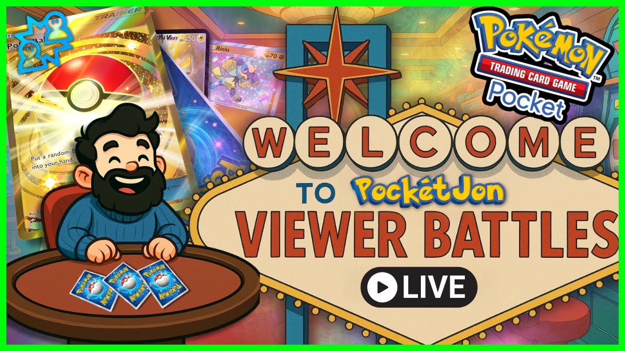 🔴 TCG Pocket Battles Ranked & Viewer Battles - YouTube