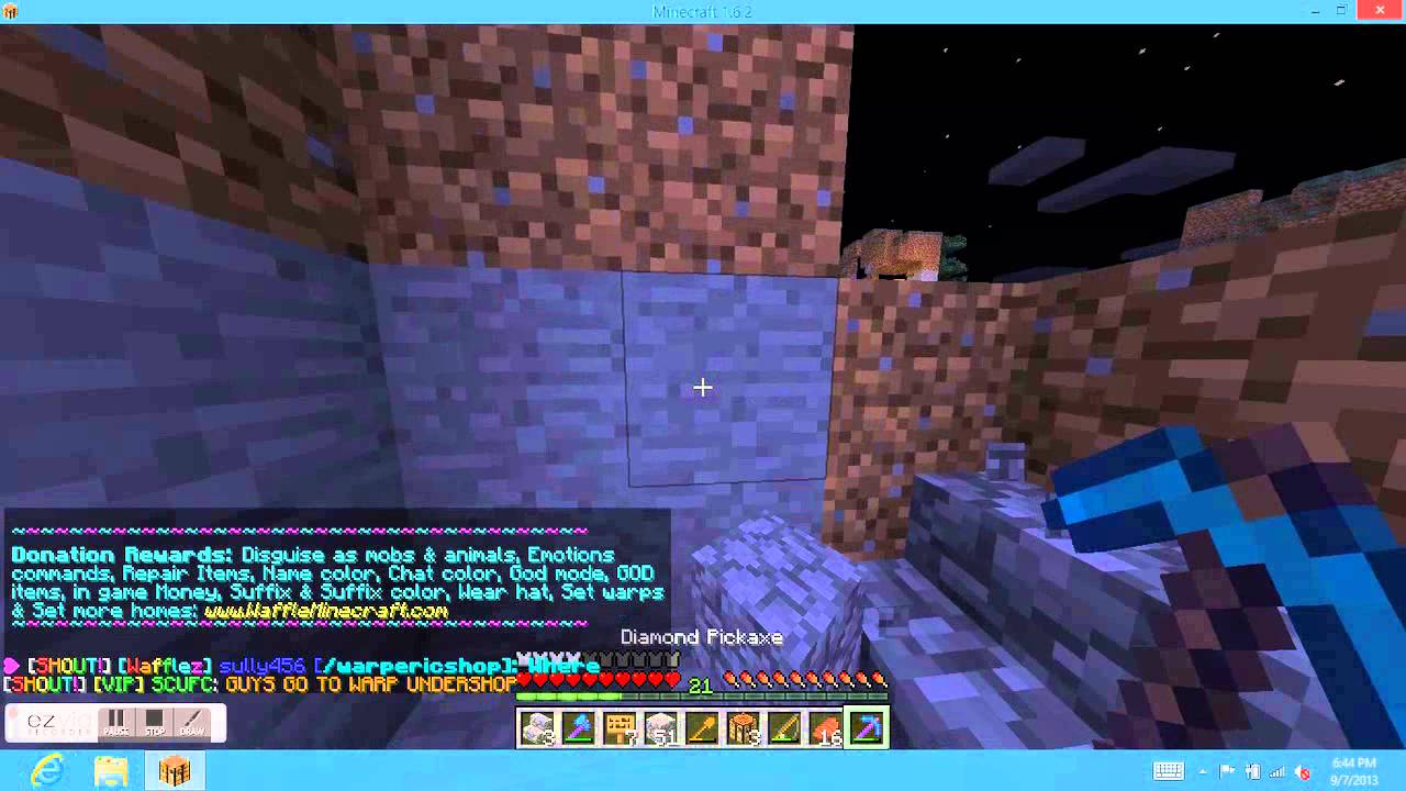 Minecraft how to make a water illusion - YouTube