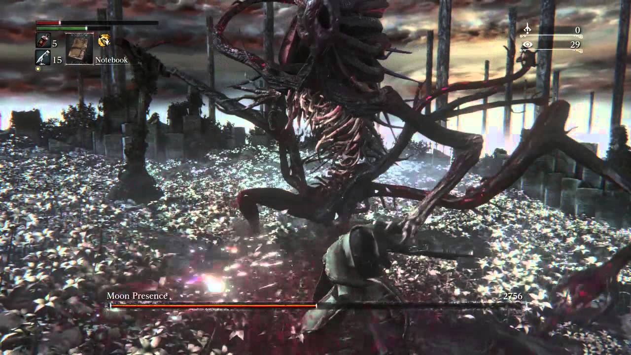 Bloodborne Boss Fight: Moon Presence - YouTube