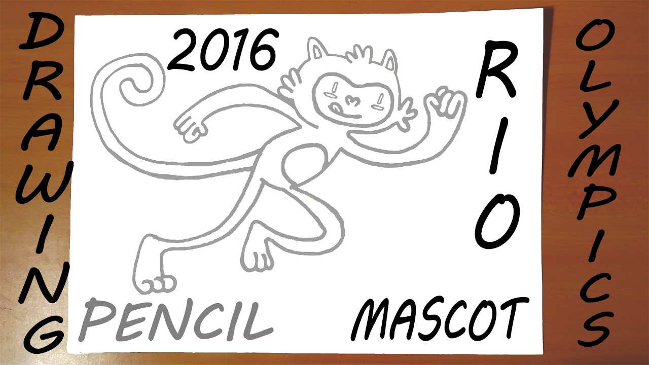 RIO 2016 Olympic Games | How to Draw Mascot - VINICIUS Easy | PENCIL ...