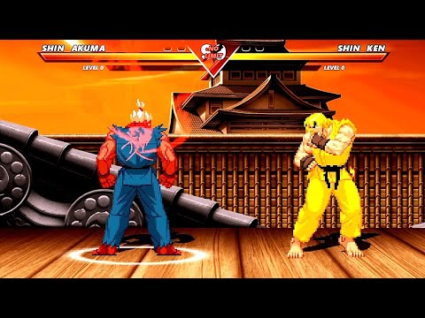 SHIN AKUMA vs SHIN KEN - High Level Awesome Fight! - YouTube
