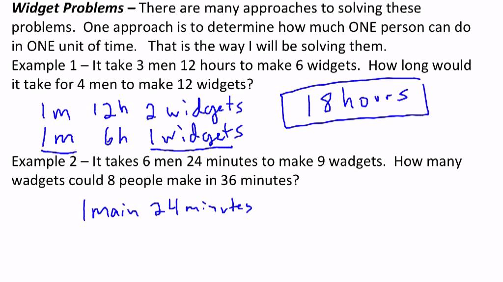 Widget Problems - YouTube